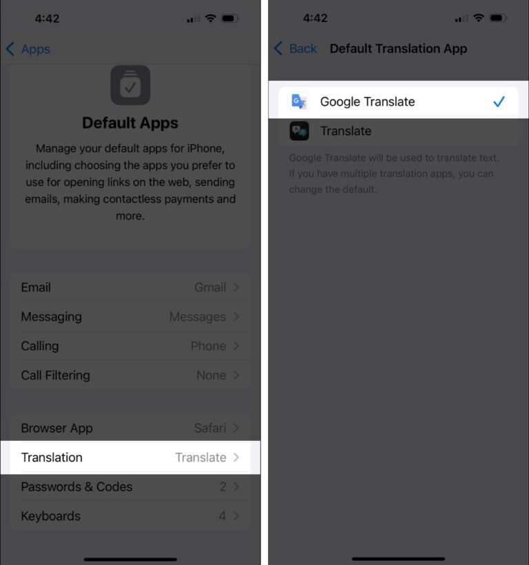How to Set Google Translate as the Default App on iPhone – iGeeksBlog